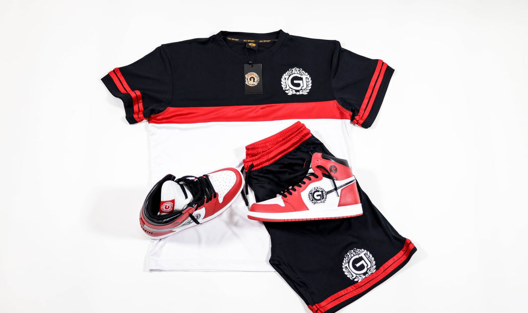 Red, Black and White Shirt – JGJ Custom Designs